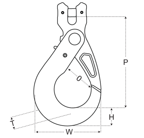 RCS self locking clevis hook (Grade 10) | CERTEX Germany